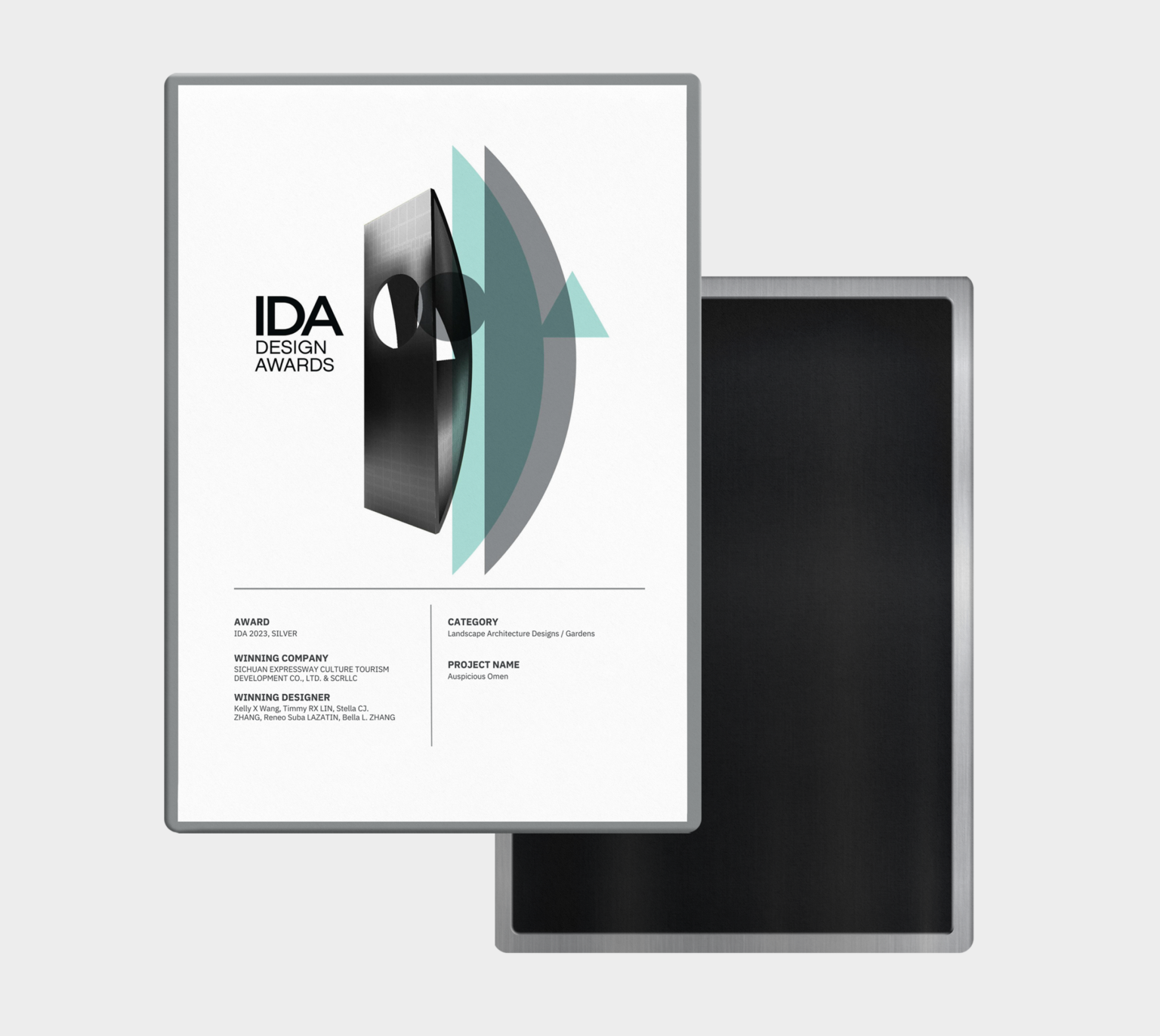 IDA Premium Magnetic Wall-Mount Certificate (Silver) – Excellence Trophies